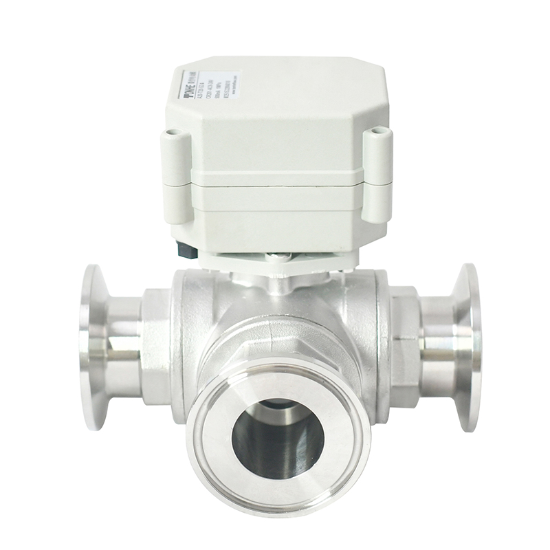 Switch type -1'' SS304 three way electric valve Motorized valve ...