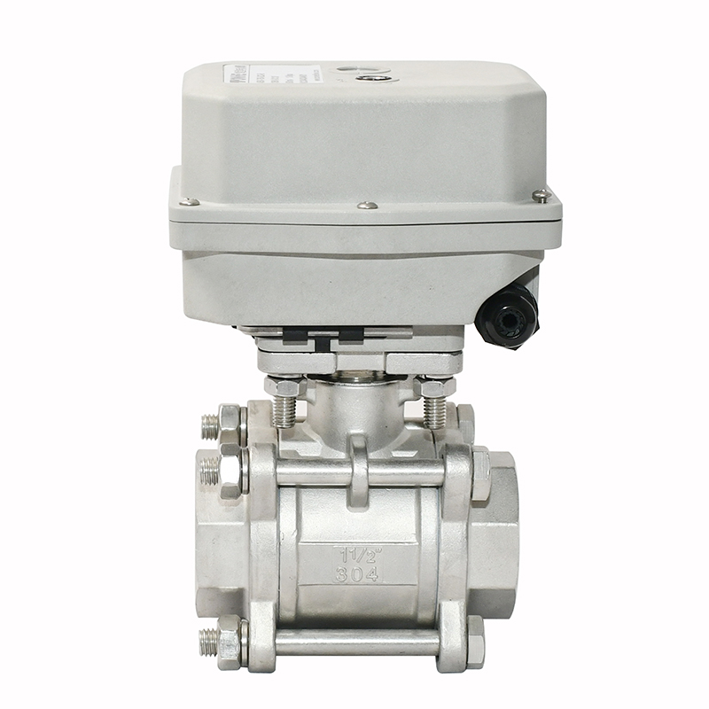 A550 1-1/2'' 2 Way 3-Pieces SS304 Modulating Electric Ball Valve ...