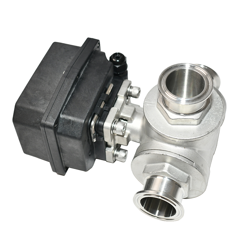 A550 1 1/2'' 3 Way SS304 Tri-clamp Electric Ball Valve-Products-Taizhou ...